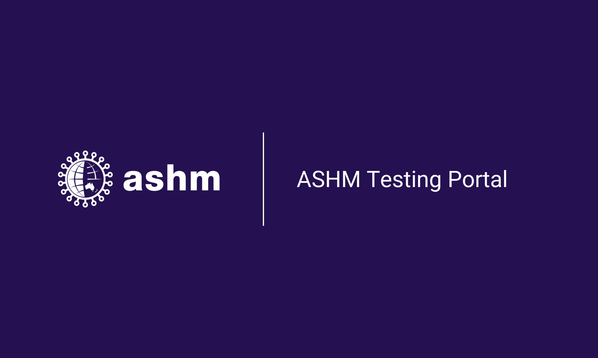 ASHM Testing Portal | ASHM Health