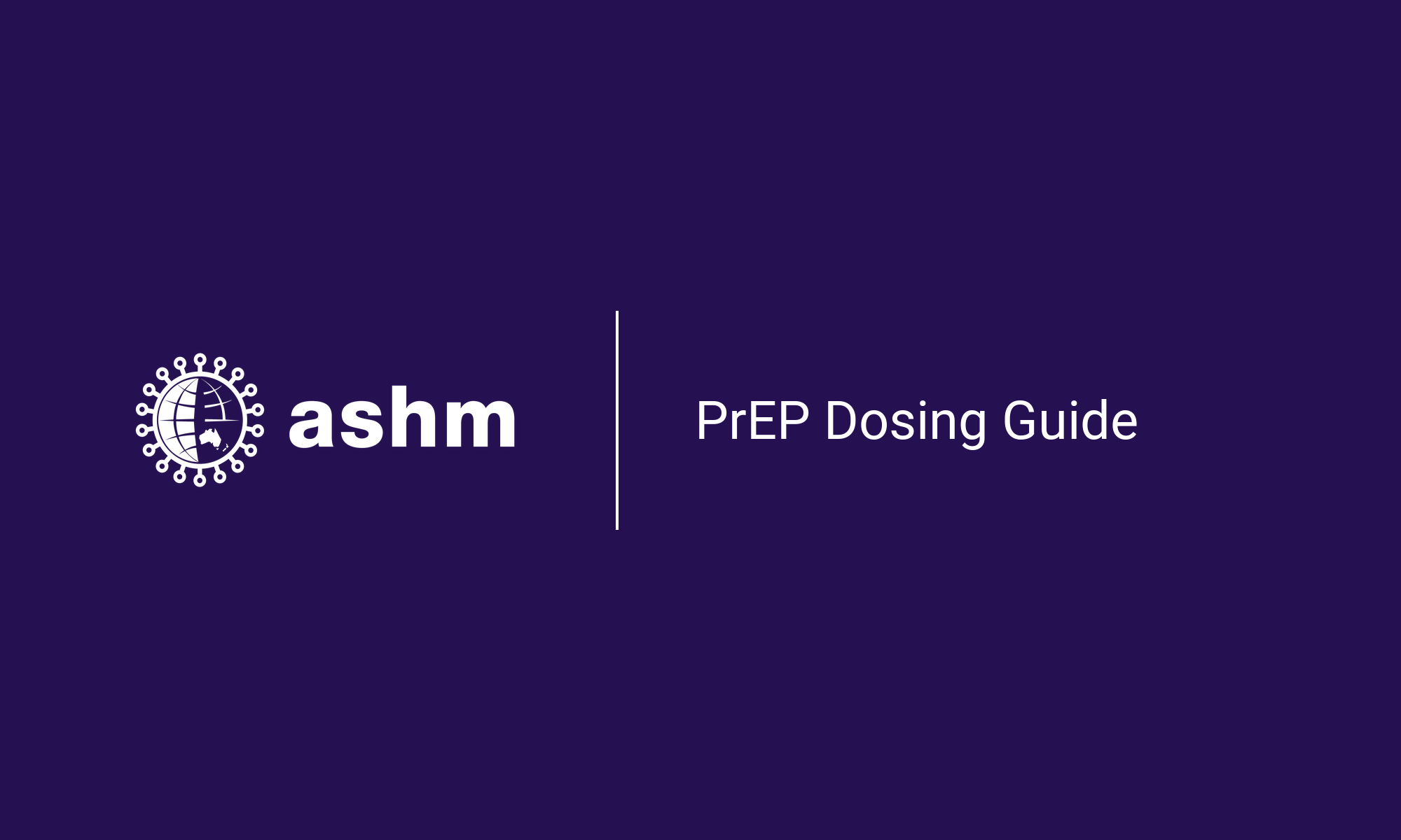PrEP Dosing Guide | ASHM Health