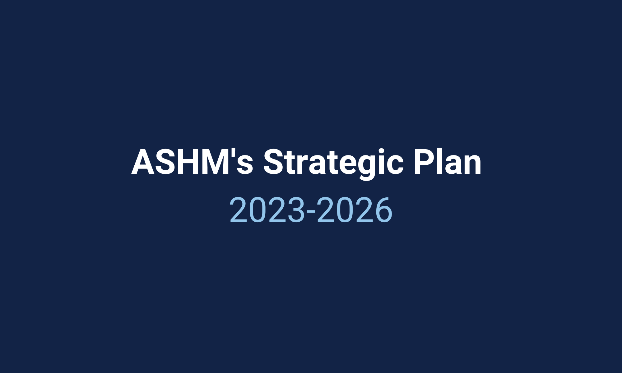 ASHM’s Strategic Plan for 2023-2026 | ASHM Health