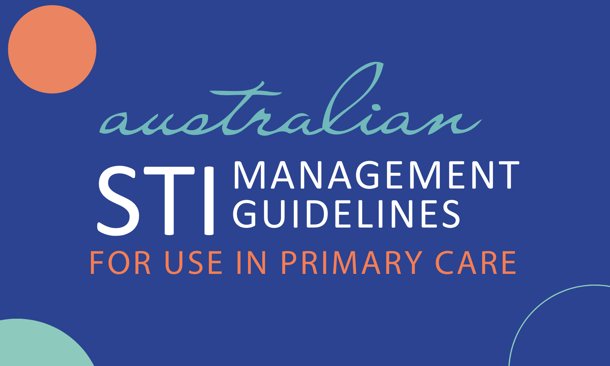 Reflecting on 10 years of the Australian STI Management Guidelines for ...
